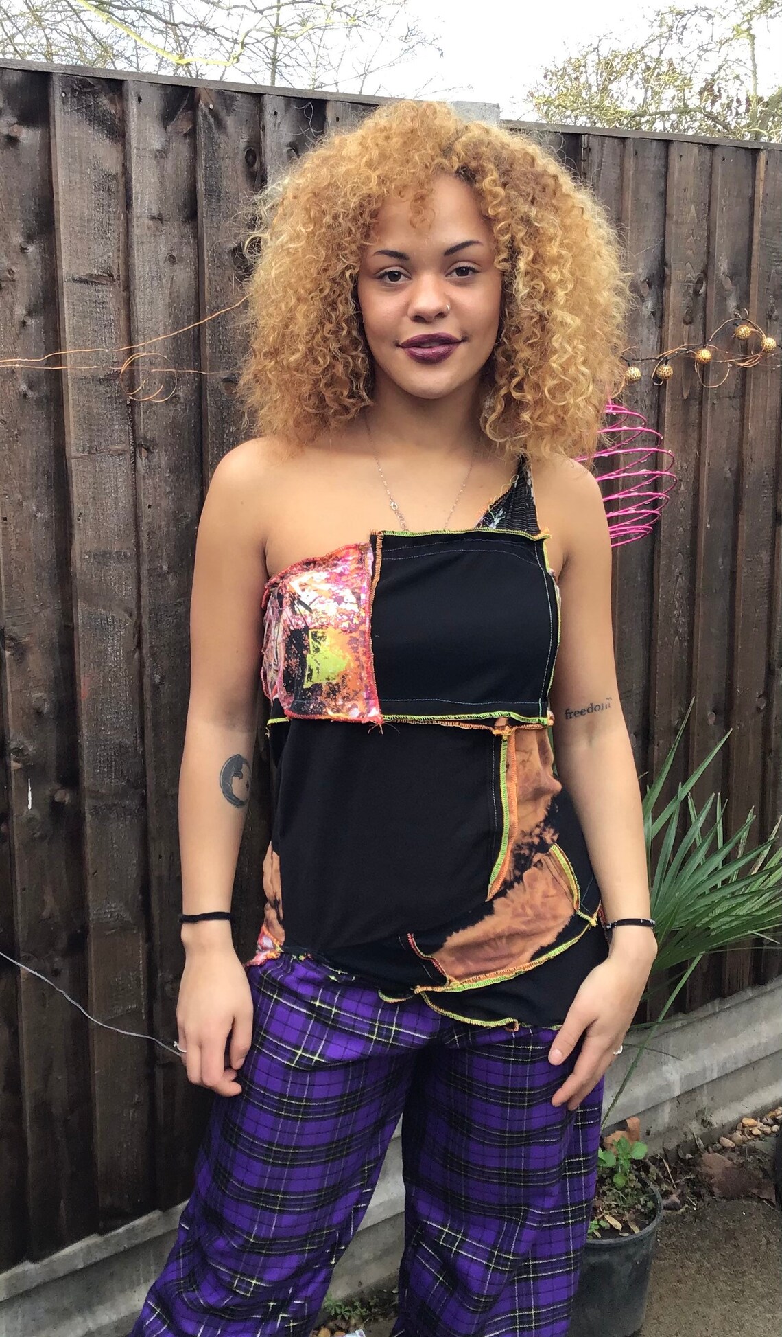 Vintage Material Patch New Wave Retro Style 80s 90s Min Dress - Etsy