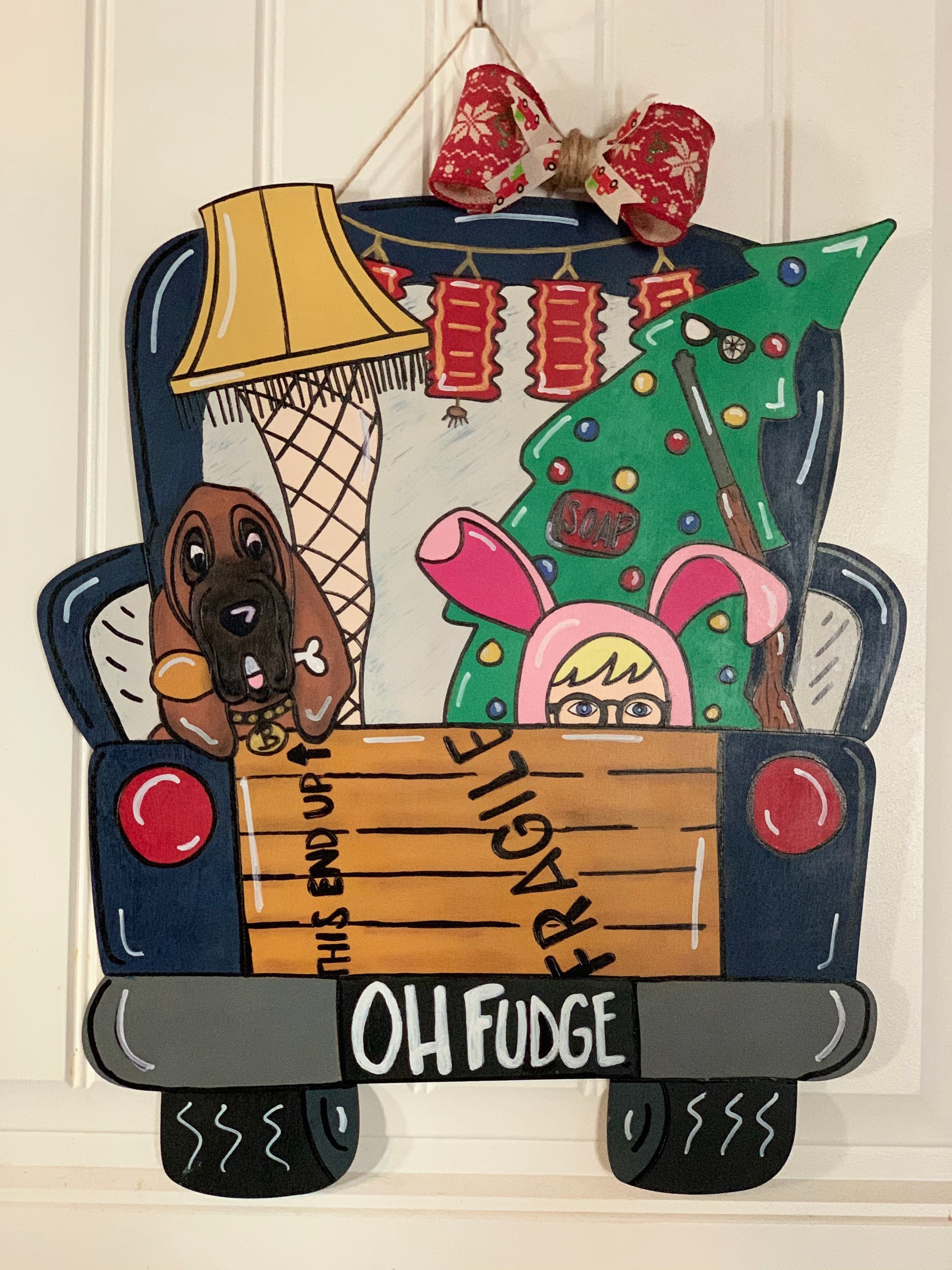 A Christmas Story door hanger | Etsy