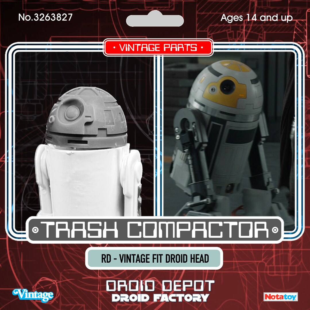 RD Droid Head - Vintage Fit- 3D Printed - Etsy