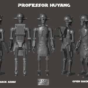 Professor Huyang 3D Printed Model Kit from Ashoka Vintage-style Star ...