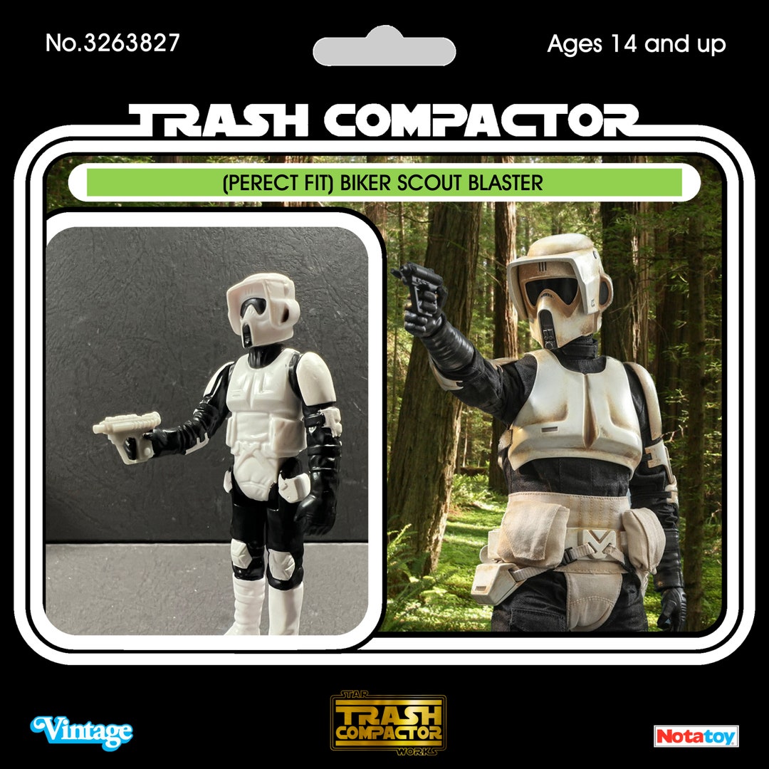 Biker Scout Blaster: Vintage-style Star Wars Figure Accessory - Etsy