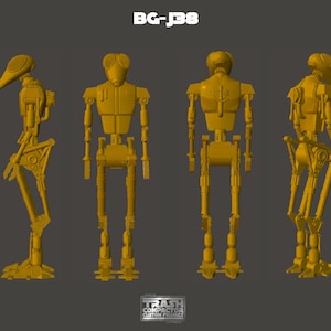BG-J38 (jabba’s J9 Worker Droid) - 3D Printed Model Kit- Vintage-style ...