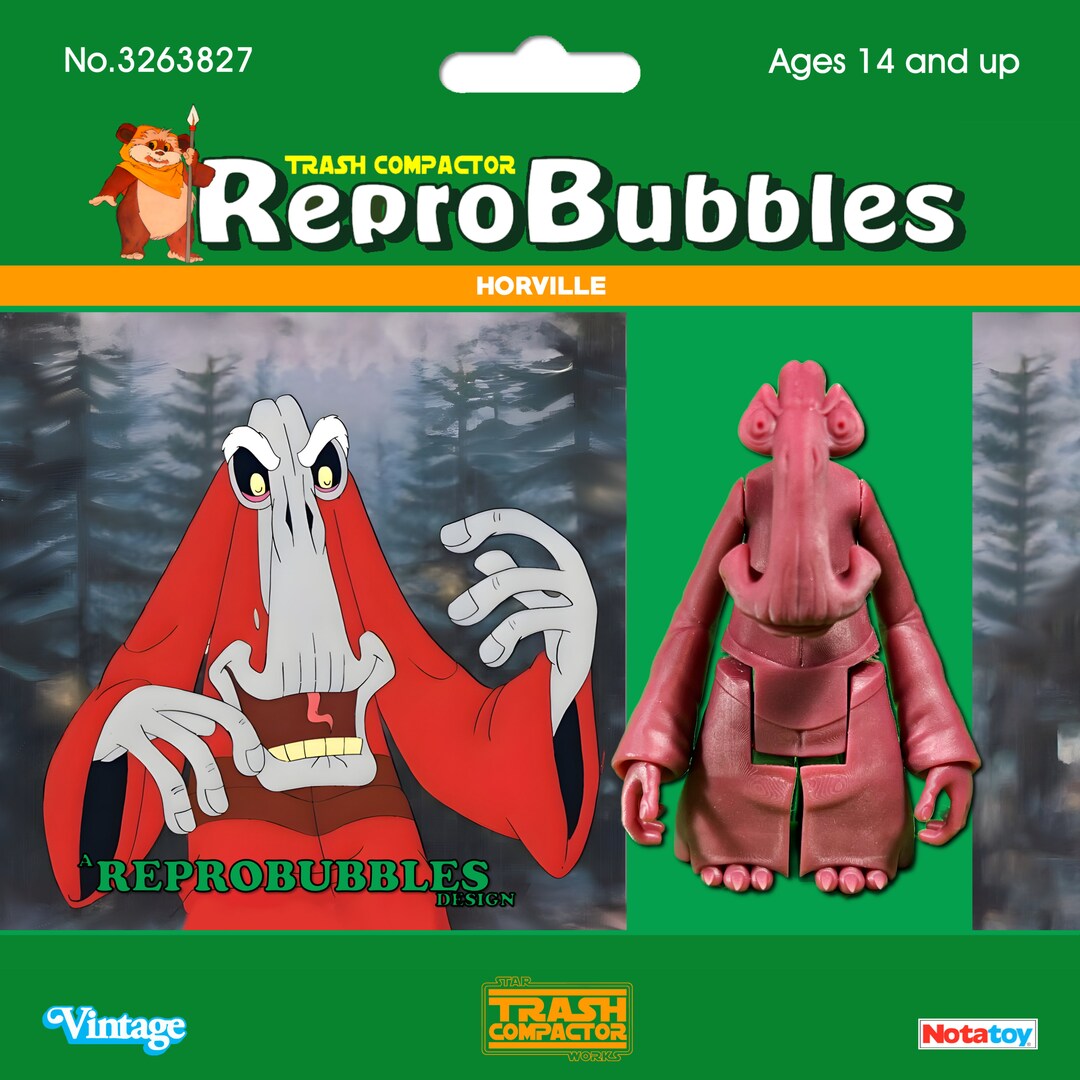 Horville (ewoks) - 3D Printed Model Kit - From Reprobubbles- Vintage ...