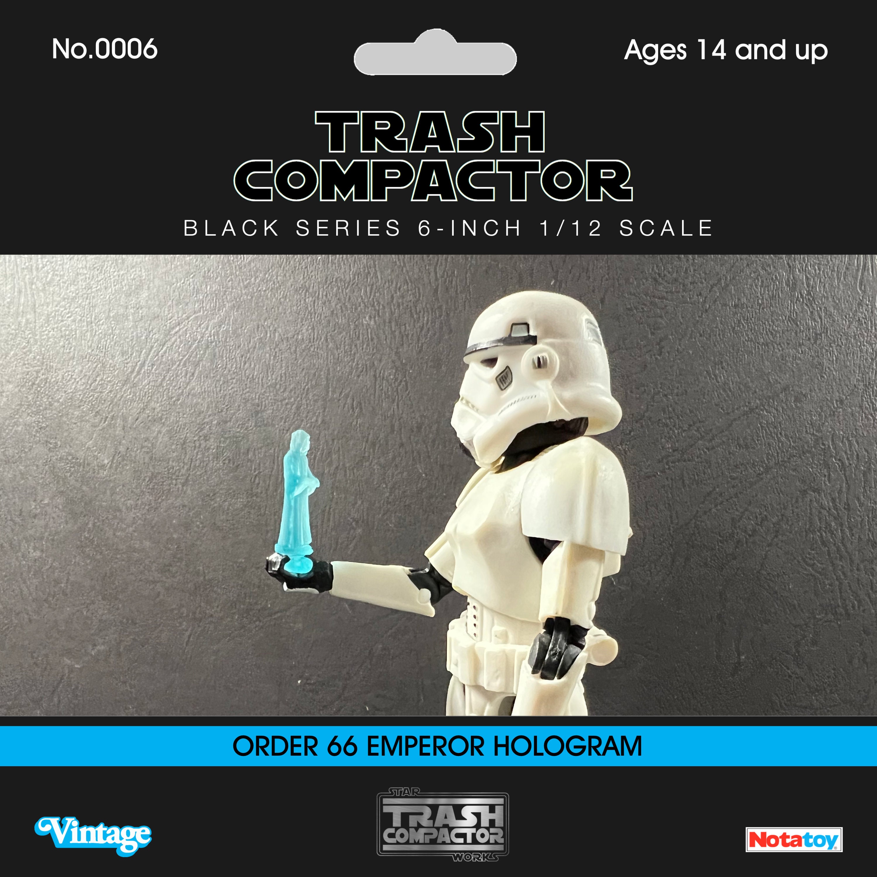 Order 66 Emperor Hand Holo 1 12 Black Series 6 Inch Scale 3D Printed Vintage style Star Wars Custom Etsy