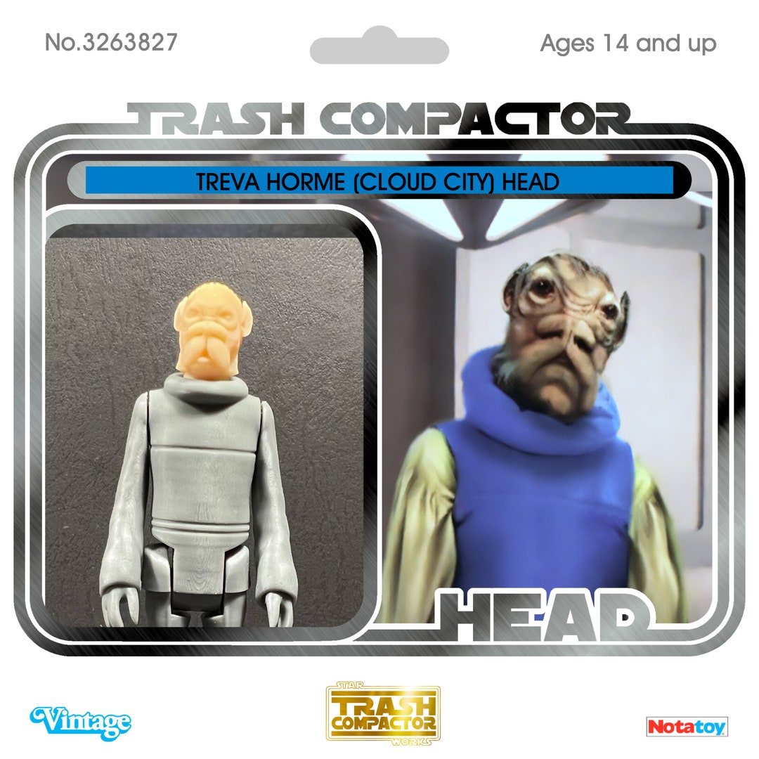 Treva Horme Head (cloud City) - 3D Printed- Vintage-style Star Wars ...