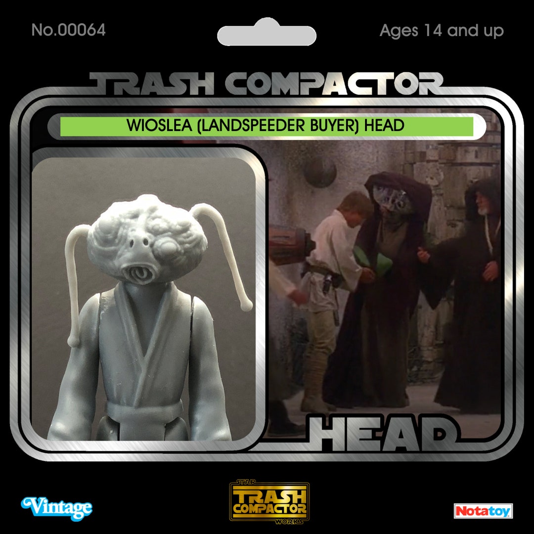 Wioslea Head (landspeeder Buyer) - 3D Printed Model Kit- Vintage-style ...