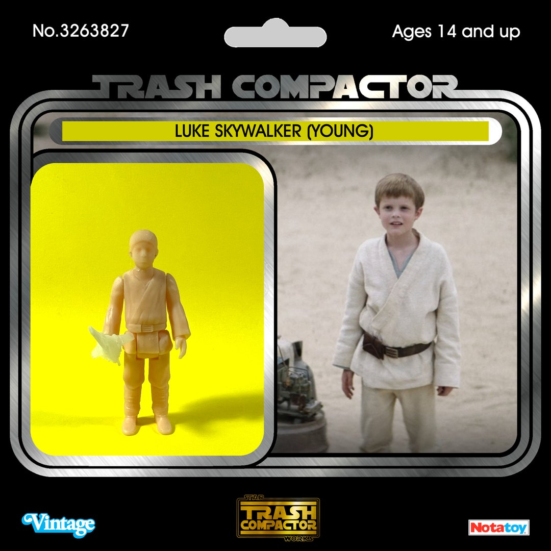 Luke Skywalker young 3D Printed Model Kit from Obi-wan - Etsy