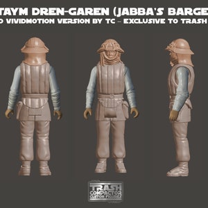 Taym Dren-garen (jabba’s Barge) - 3D Printed Model Kit- Vintage-style ...