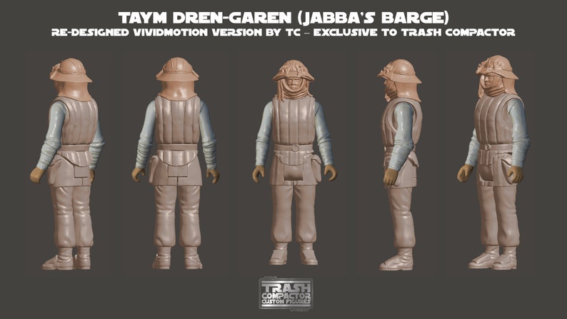 Taym Dren-garen jabbas Barge 3D Printed Model Kit - Etsy