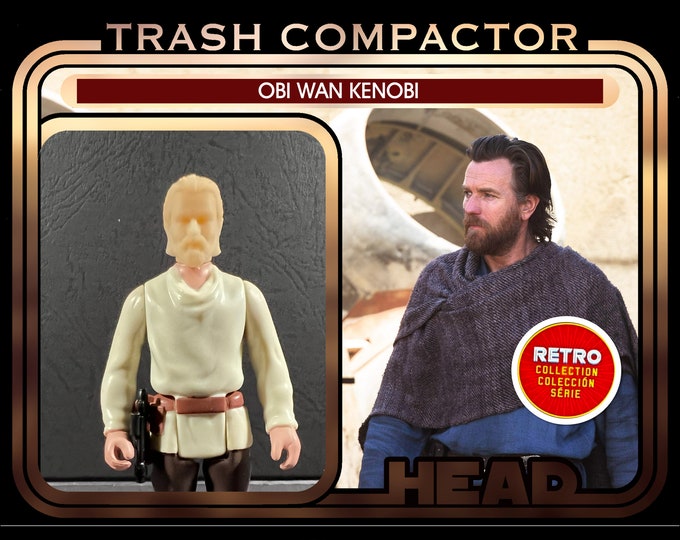 Obi Wan Kenobi Head - 3D Printed Model Kit- Vintage-style Star Wars ...