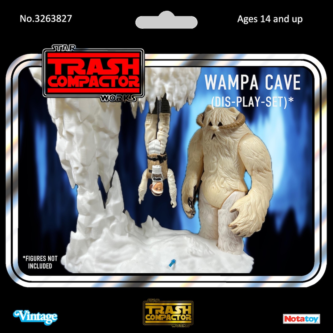 Wampa Cave (dis-play-set) - 3D Printed Model Kit- Vintage-style Star ...