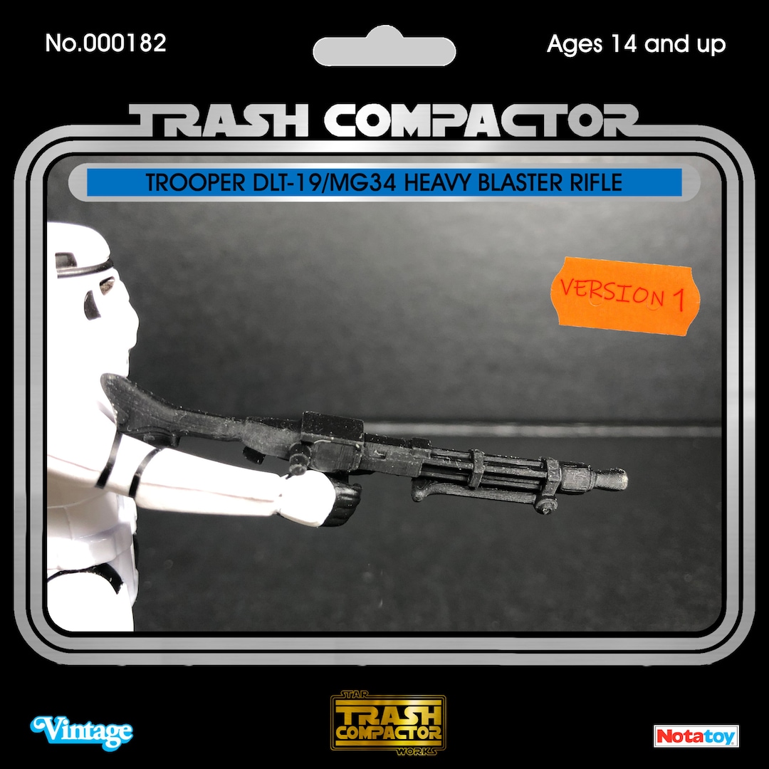 Sandtrooper Weapon V1 - DLT-19/MG 34 Heavy Blaster Rifle- Vintage-style ...