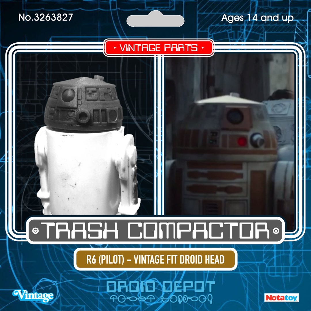 R6 PILOT Droid Head mandolorian Ep3 Vintage Fit 3D - Etsy UK