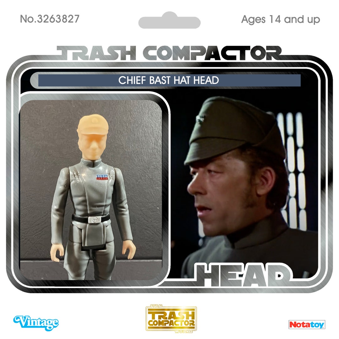 Chief Moradmin Bast Head With Hat- Vintage-style Star Wars Custom (3.75 ...