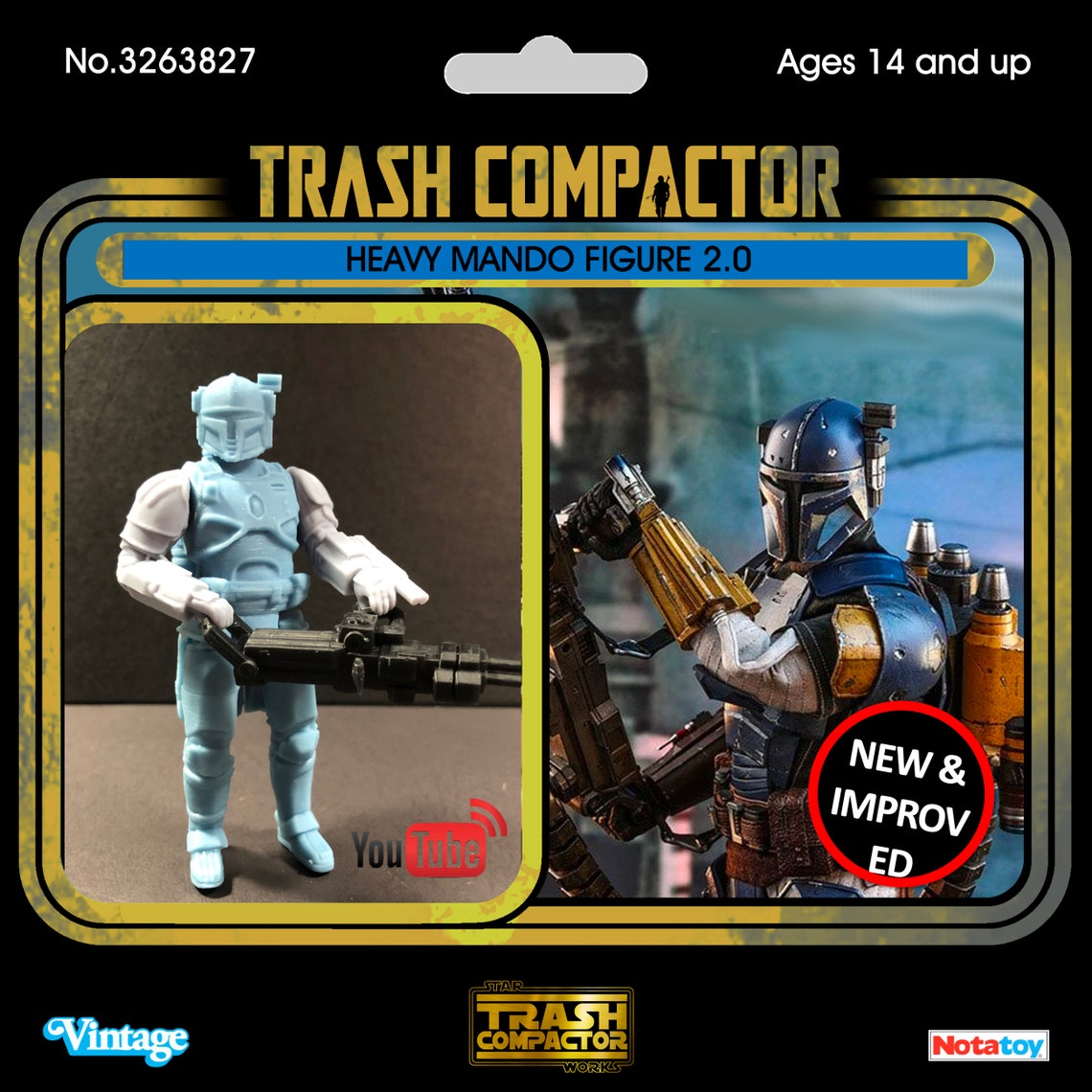 Heavy Mando 2.0 3D Printed Model Kit New and Improved - Etsy UK