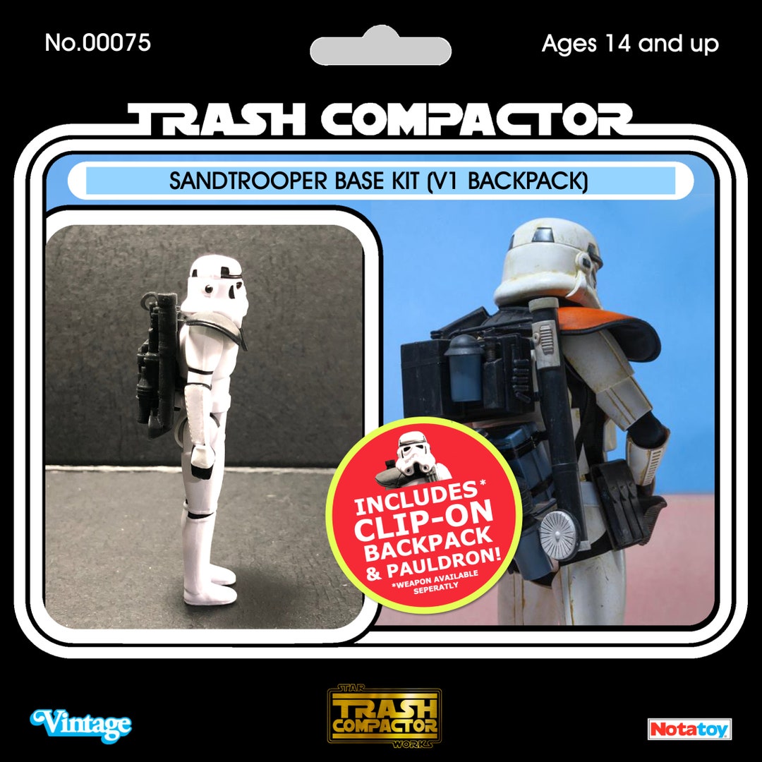 Sandtrooper Kit (backpack and Pauldron)- Vintage-style Star Wars Custom ...