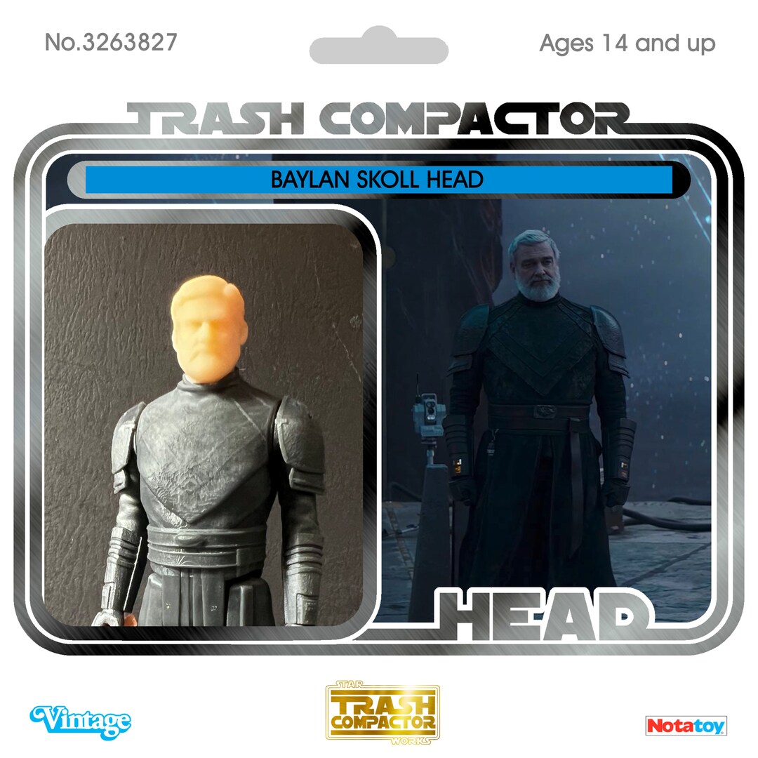 Baylan Skoll Head - 3D Printed Model Kit (from Ashoka) - Vintage-style ...