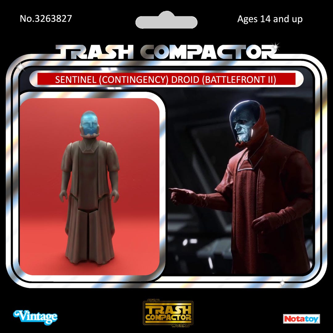 Sentinel (contingency) Droid (battlefront II) - 3D Printed Model Kit ...