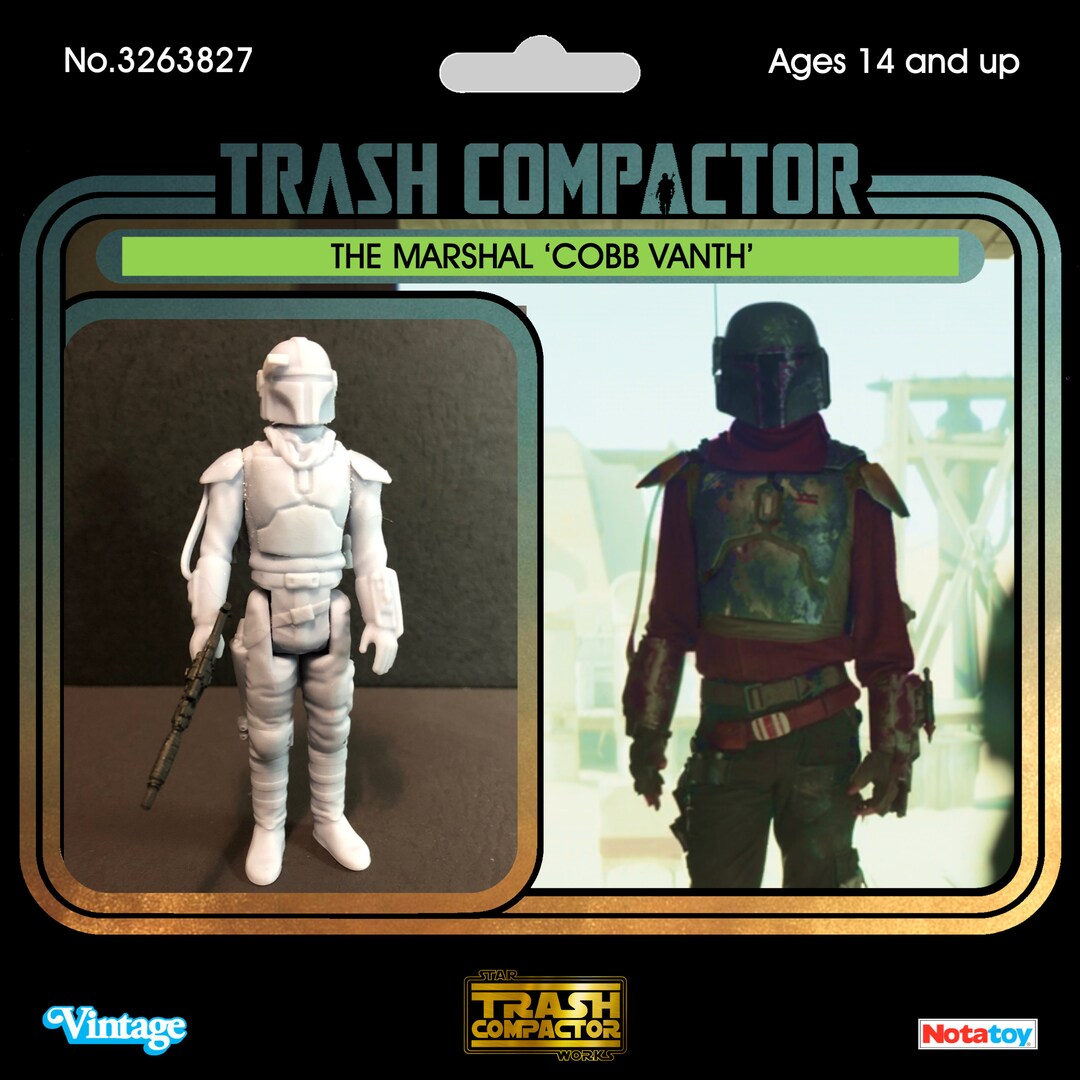 The Marshal 'cobb Vanth' - 3D Printed Model Kit- Vintage-style Star ...