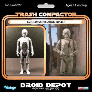 CZ Communication Droid Figure - 3D Printed Model Kit- Vintage-style ...