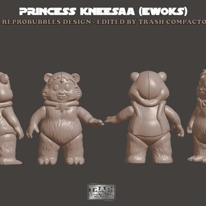Princess Kneesaa (ewoks) - 3D Printed Model Kit - From Reprobubbles ...