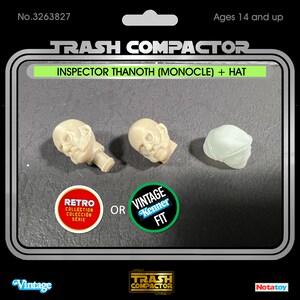 Inspector Thanoth Head/hat - 3D Printed- Vintage-style Star Wars Custom ...