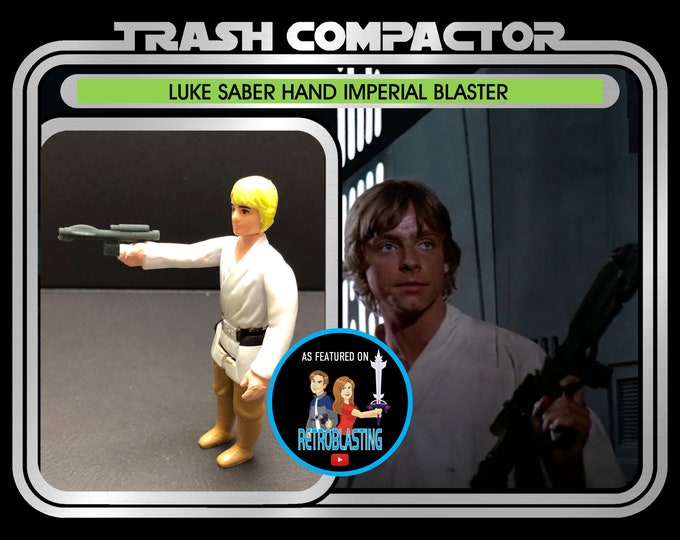 Luke Imperial Blaster- Vintage-style Star Wars Custom - Etsy