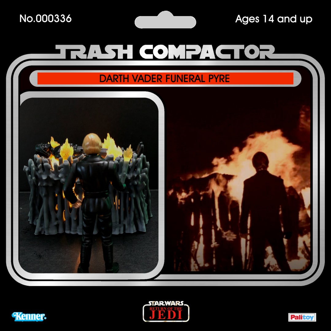 Darth Vader Funeral Pyre - 3D Printed- Vintage-style Star Wars Custom ...