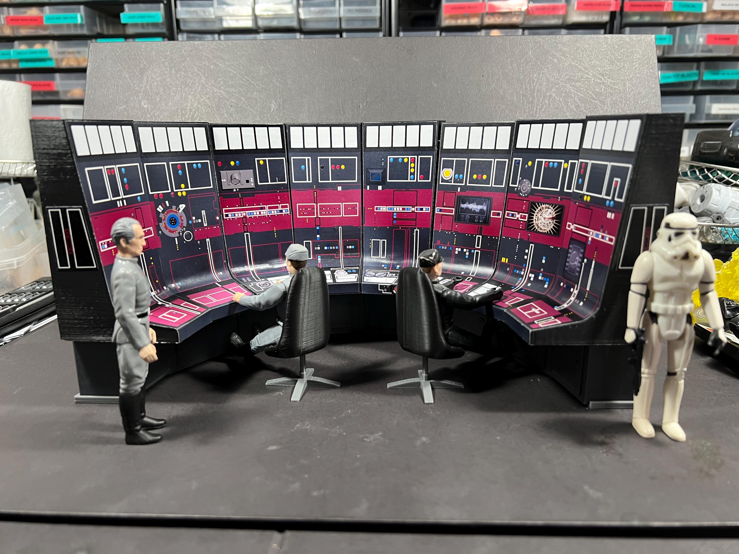 Hanger Bay Death Star Console - 3D Printed- Vintage-style Star Wars ...