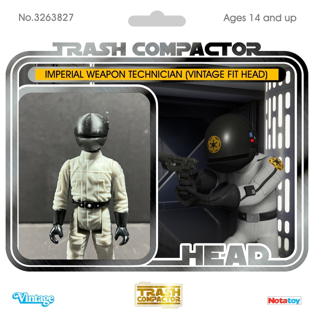 Imperial Weapons Technician (vintage Fit Head) - 3D Printed - Vintage ...