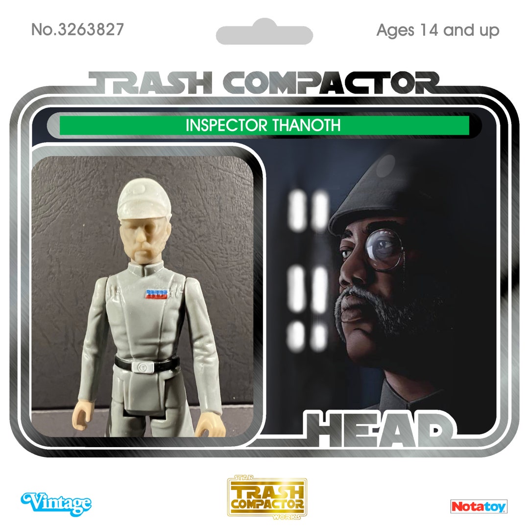 Inspector Thanoth Head/hat - 3D Printed- Vintage-style Star Wars Custom ...