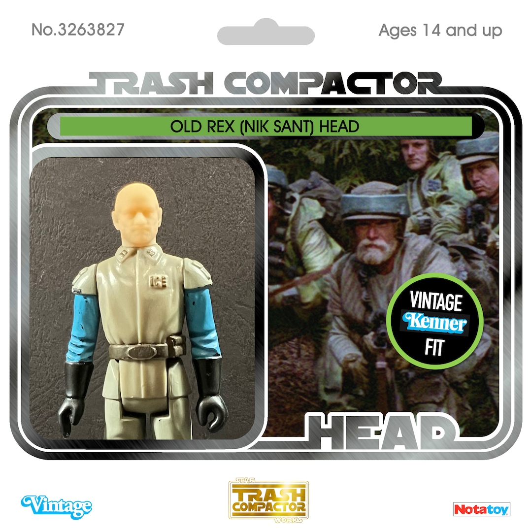 Old Rex (nik Sant Version) Head - 3D Printed- Vintage-style Star Wars ...