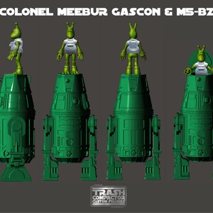 Colonel Meebur Gascon Figure - 3D Printed Model Kit- Vintage-style Star ...