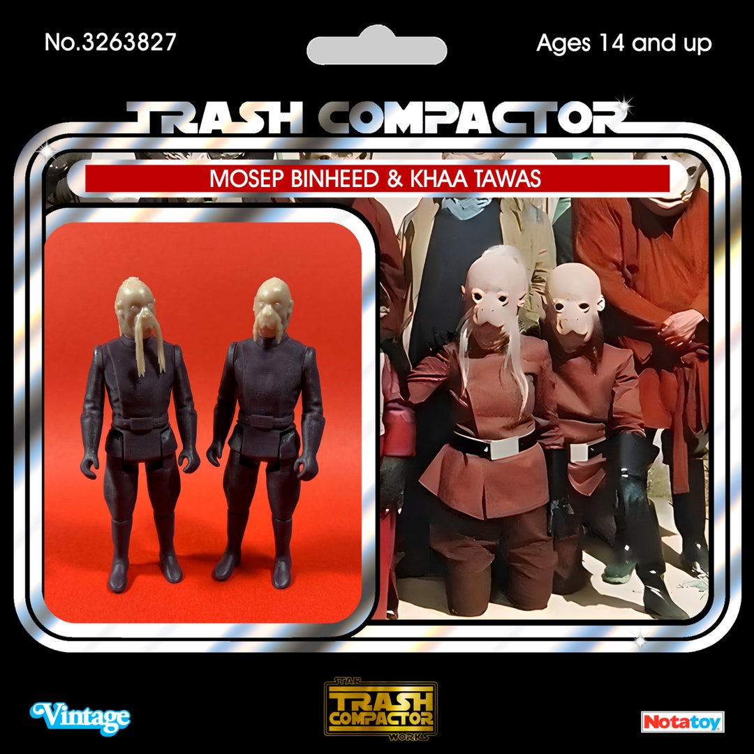 Mosep Binheed & Khaa Tawas: Vintage-style Star Wars 3D Printed Model ...