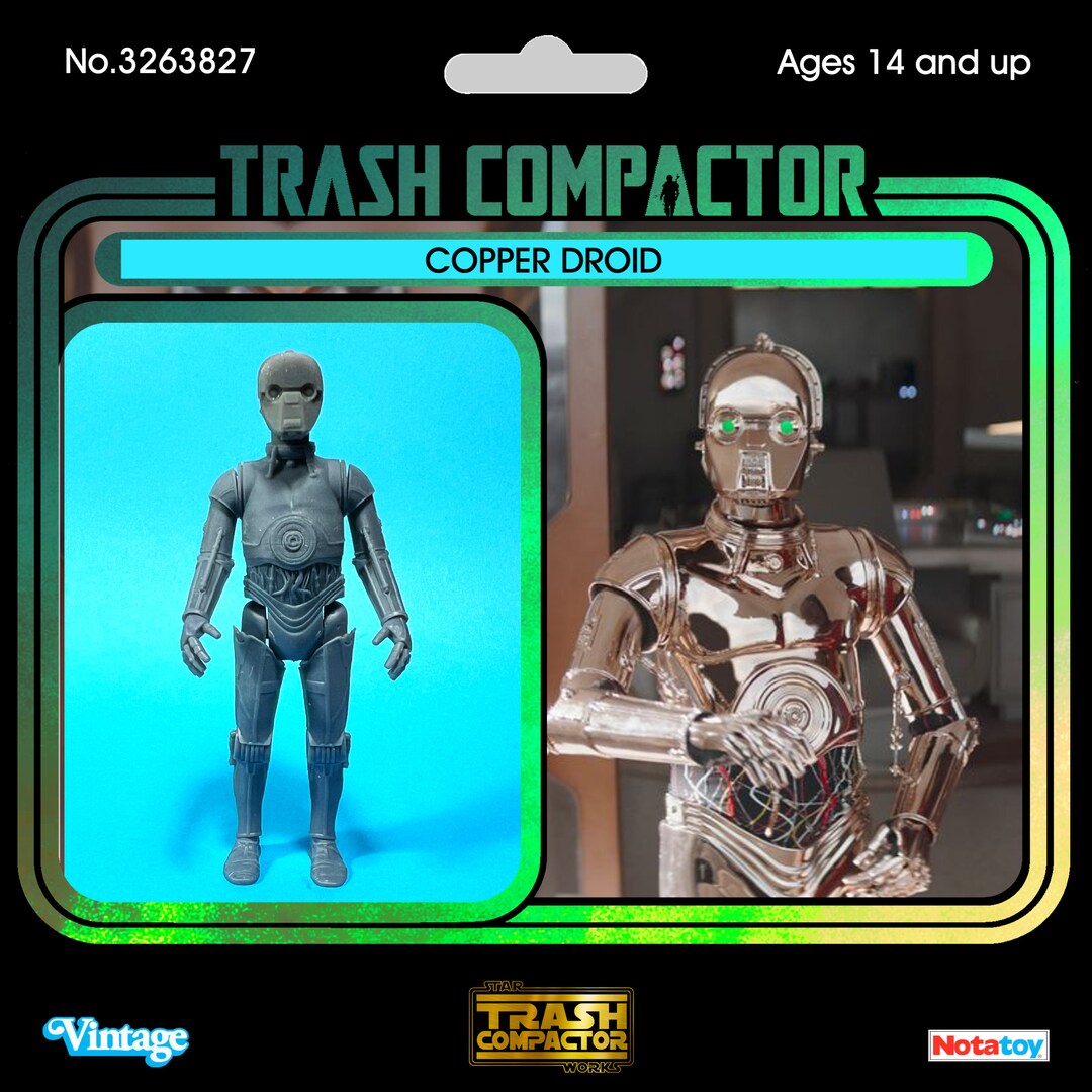 Copper Droid - 3D Printed Model Kit- Vintage-style Star Wars Custom - Etsy
