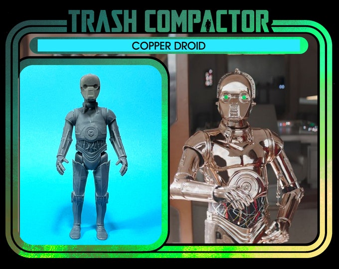 Copper Droid - 3D Printed Model Kit- Vintage-style Star Wars Custom - Etsy