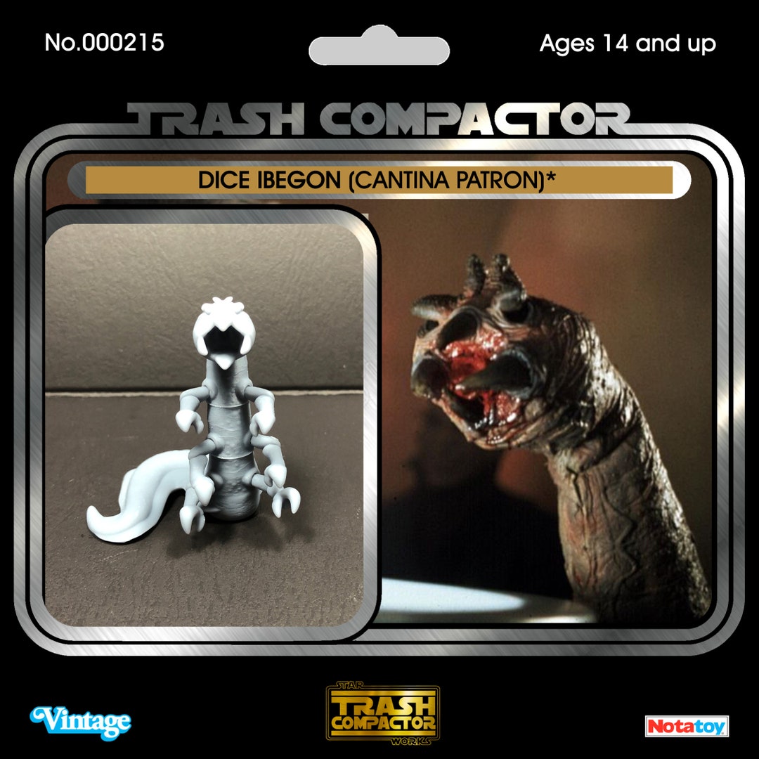 Dice Ibegon (cantina Patron) - 3D Printed Model Kit- Vintage-style Star ...