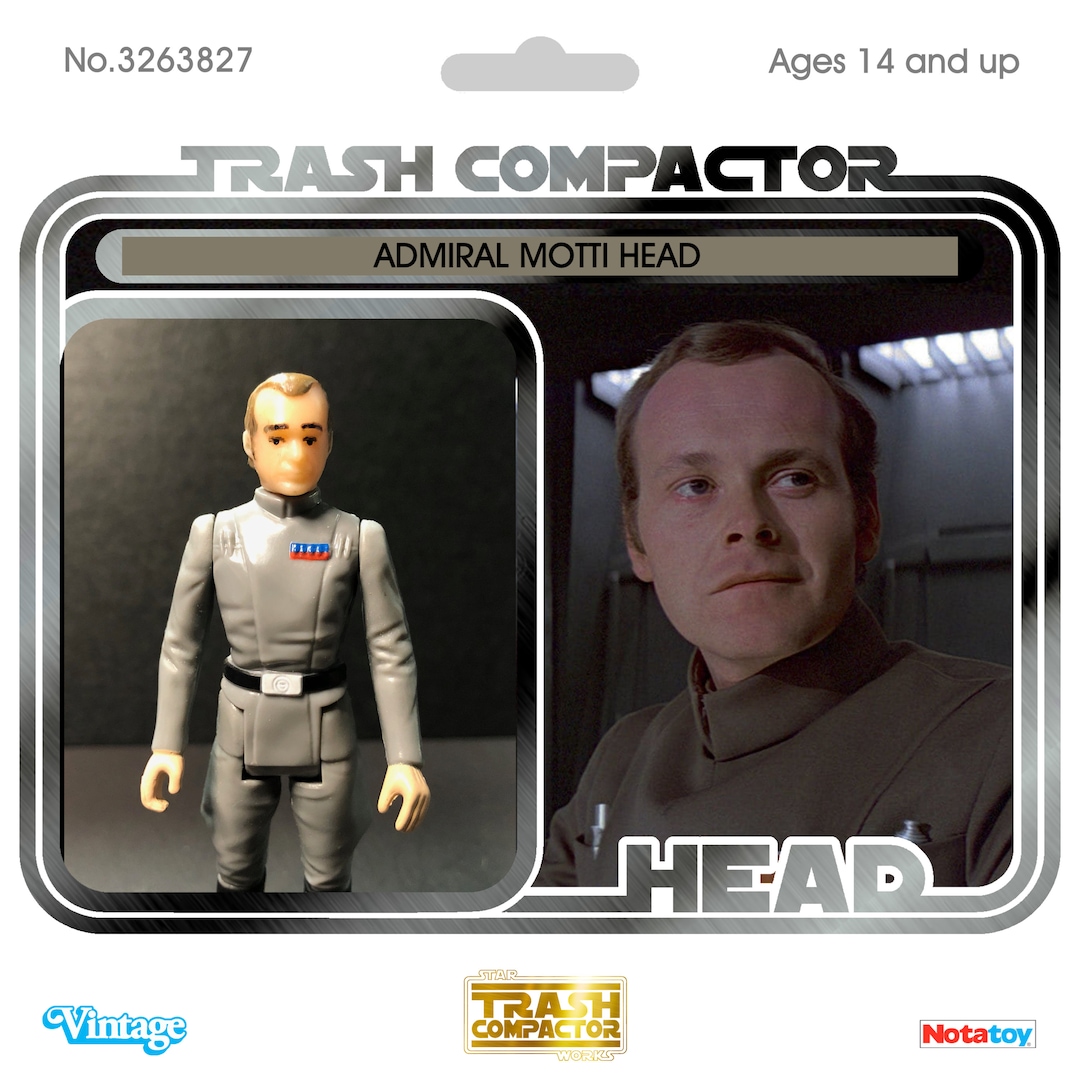 Admiral Conan Antonio Motti Head- Vintage-style Star Wars Custom (3.75 ...