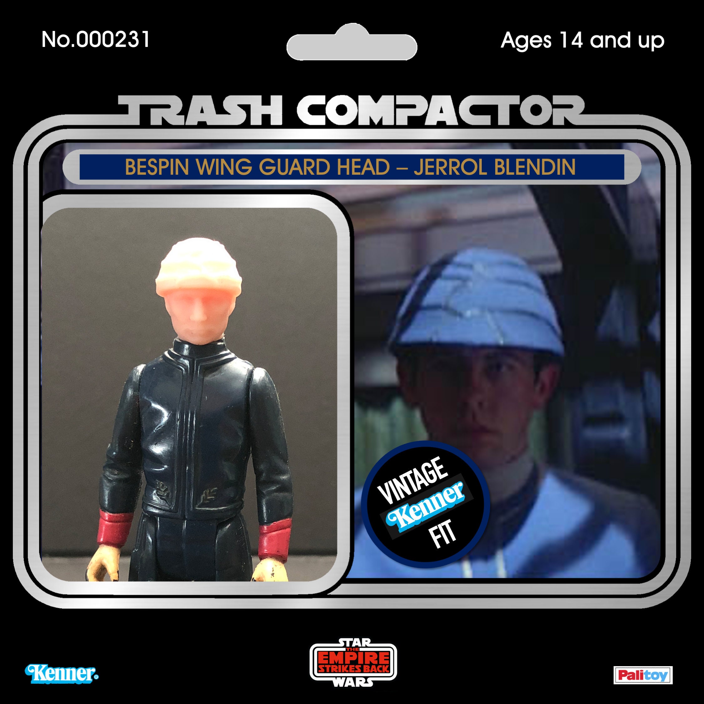 JERROL BLENDIN Bespin Wing Guard Head 3D Printed | Etsy