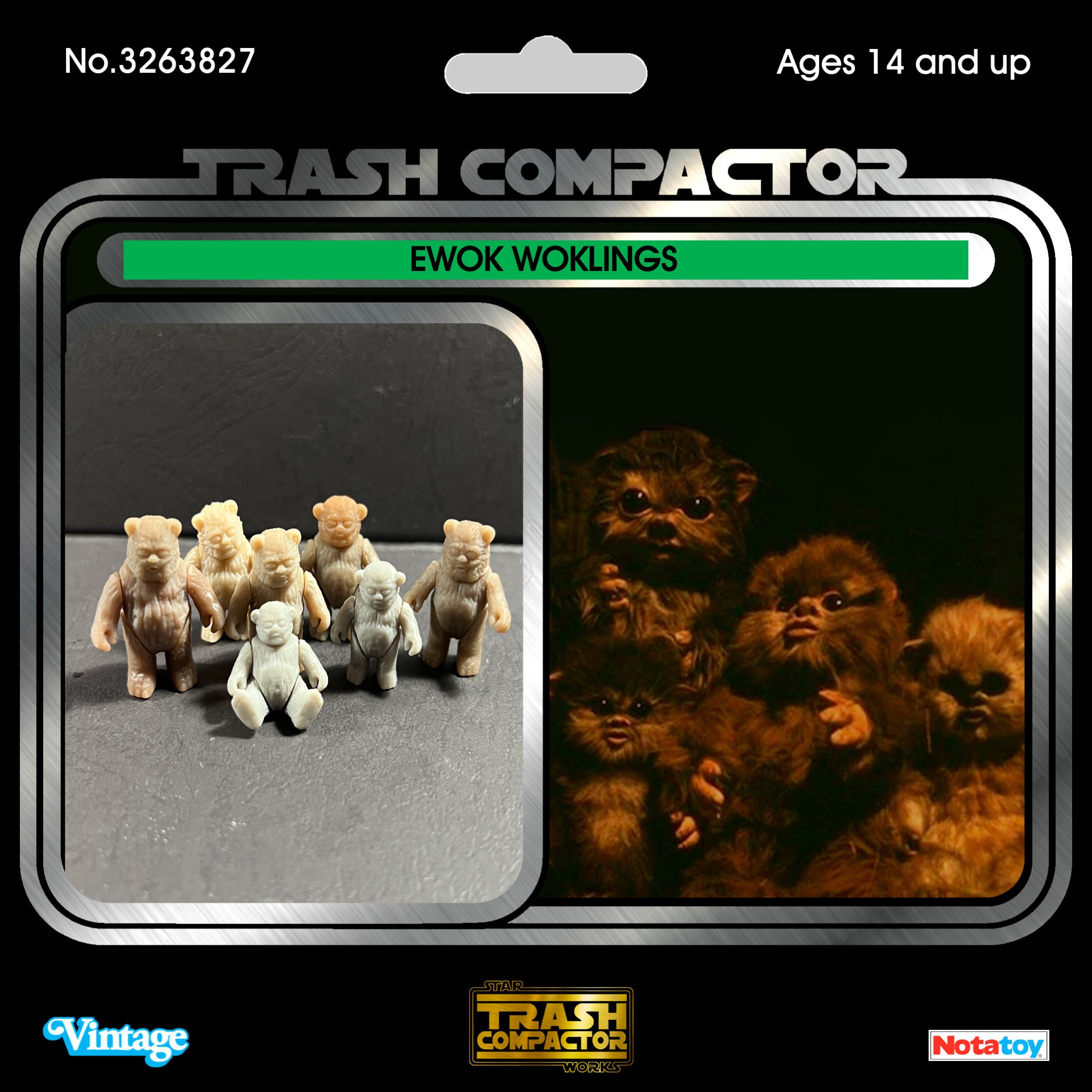 Ewok Woklings three Sizes 3D Printed Model Kit - Etsy