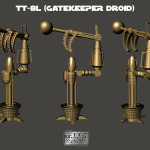 TT-8L jabba's Gatekeeper Droid 1/12 Black Series 6 Inch Scale 3D Printed Model Kit Vintage-style ...