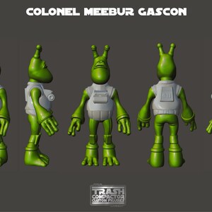 Colonel Meebur Gascon and M5-BZ 3D Printed Model Kit Vintage-style Star ...