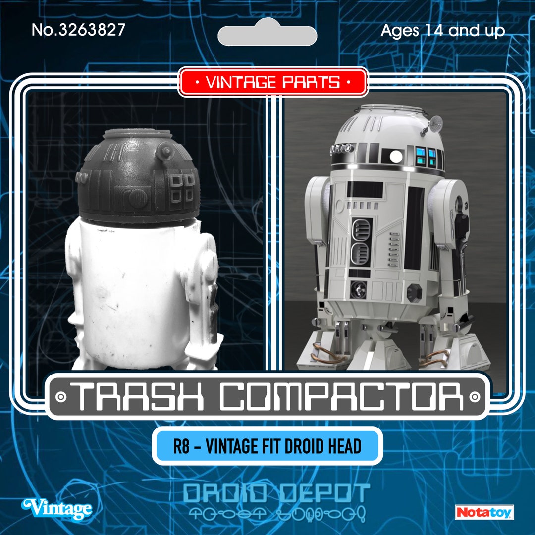 R8 Droid Head Vintage Fit 3D Printed Vintage-style Star Wars Custom - Etsy