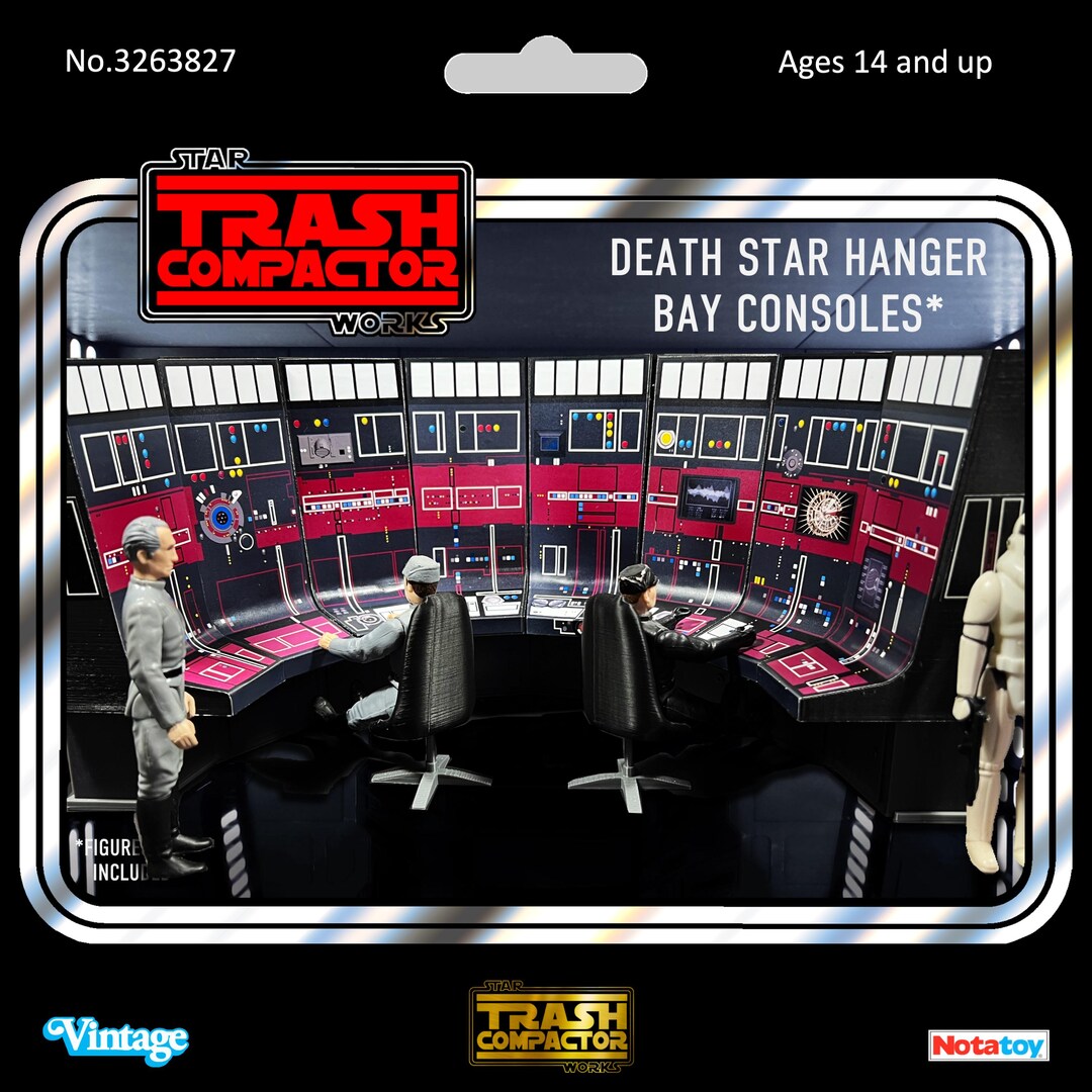 Hanger Bay Death Star Console - 3D Printed- Vintage-style Star Wars ...