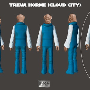 Treva Horme Head (cloud City) - 3D Printed- Vintage-style Star Wars ...