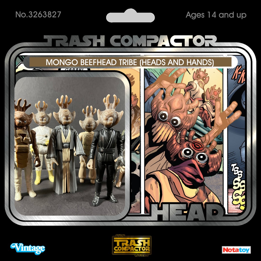 Mongo Beefhead Tribe (heads and Hands) - 3D Printed- Vintage-style Star ...