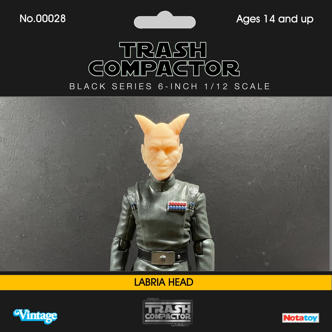 Labria Head 1/12 Black Series 6 Inch Scale - 3D Printed- Vintage-style ...