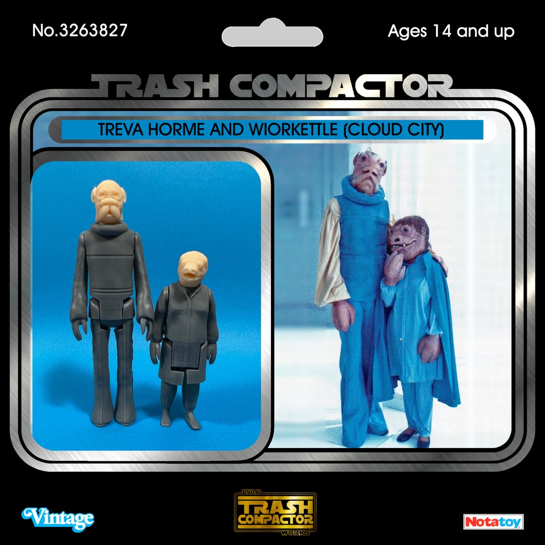 Wiorkettle & Treva (cloud City) - 3D Printed- Vintage-style Star Wars ...