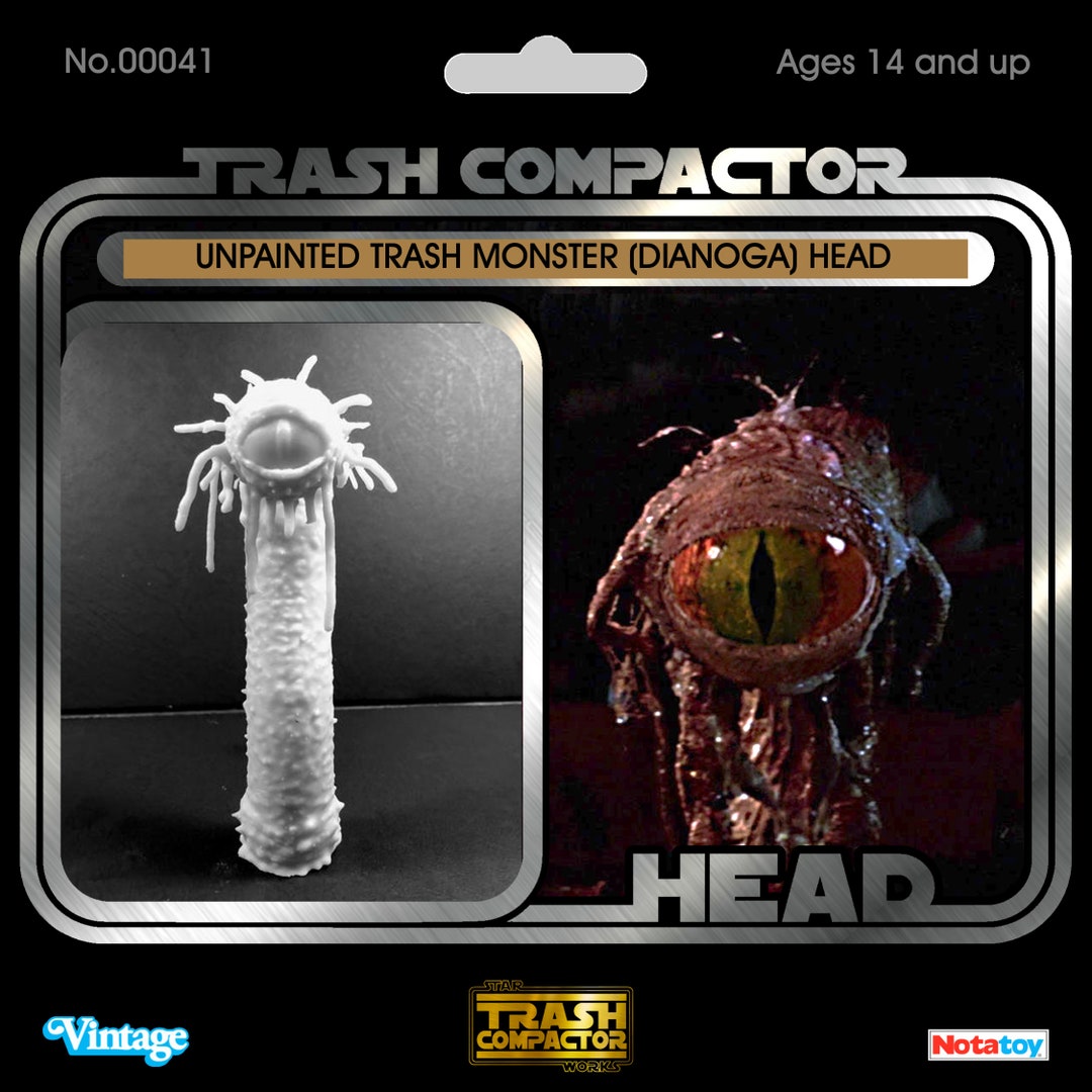 Unpainted Trash Monster DIANOGA Head 3D Printed - Etsy UK