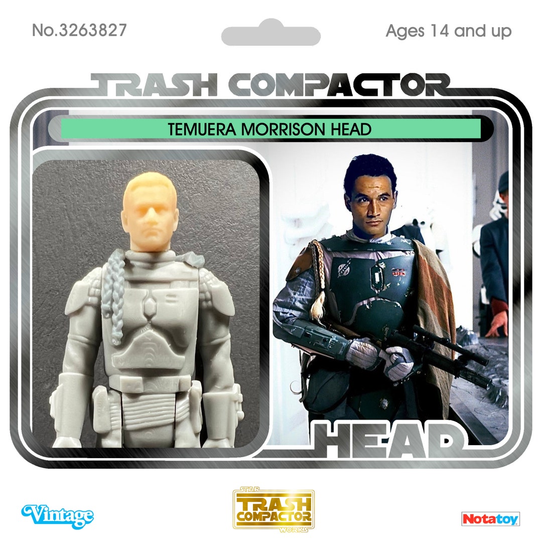 Temuera Morrison Head - 3D Printed- Vintage-style Star Wars Custom (3. ...